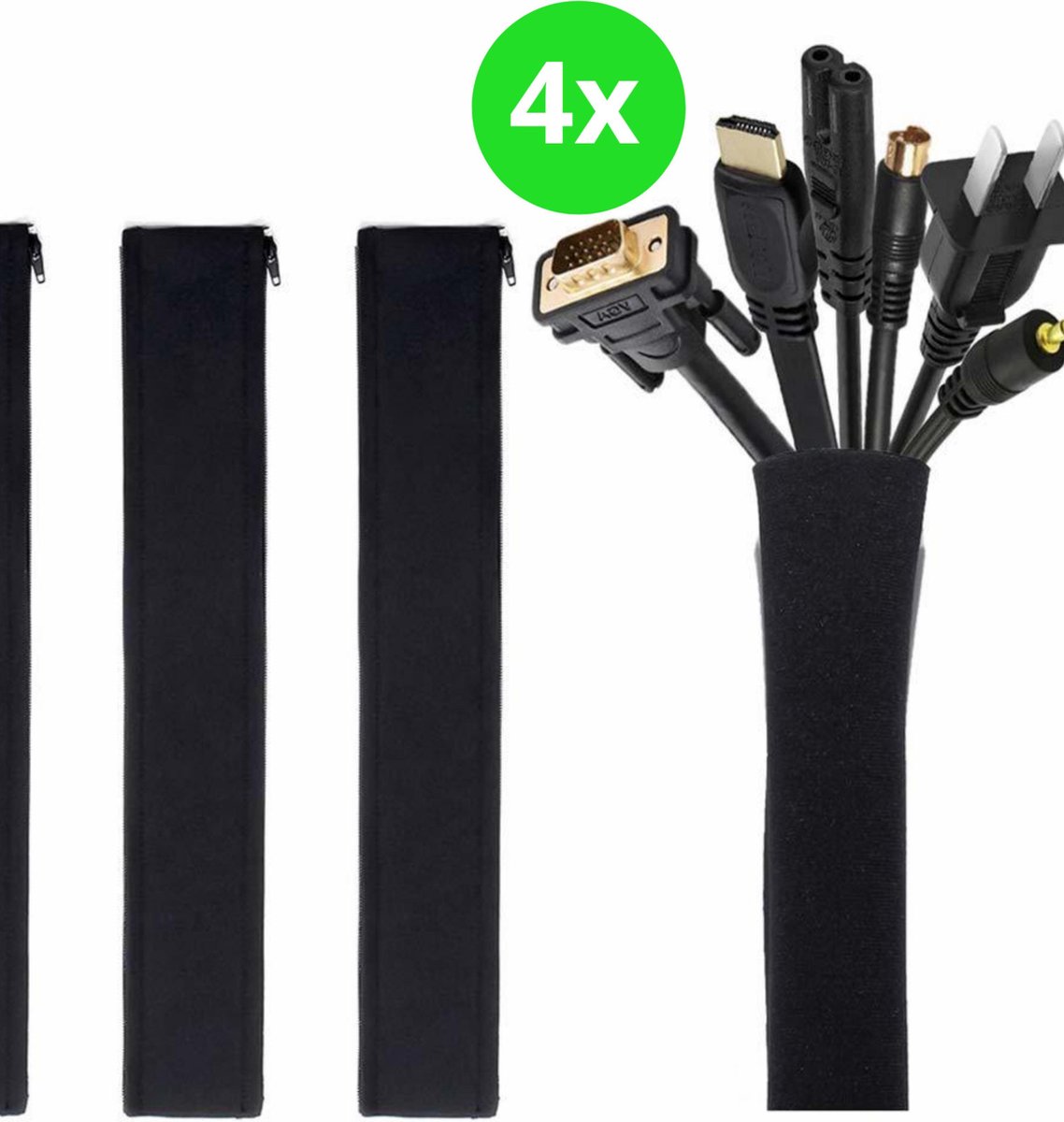 Kabel Organiser Set 4X - Kabelgoot - Kabel Management - Kabelhouder ...