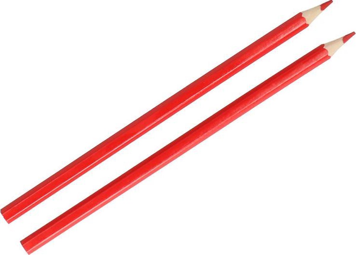 200x Potlood roodschrijvend - Stempotlood 17,5 cm. - verkiezingen ...