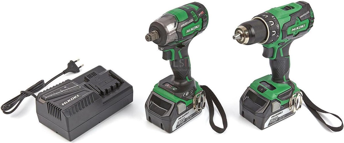 HiKOKI KC18DPLWDZ DS18DBSL + WR18DBDL2 18V Li-Ion Accu combiset (2x 5,0Ah) in HSC -... | bol.com