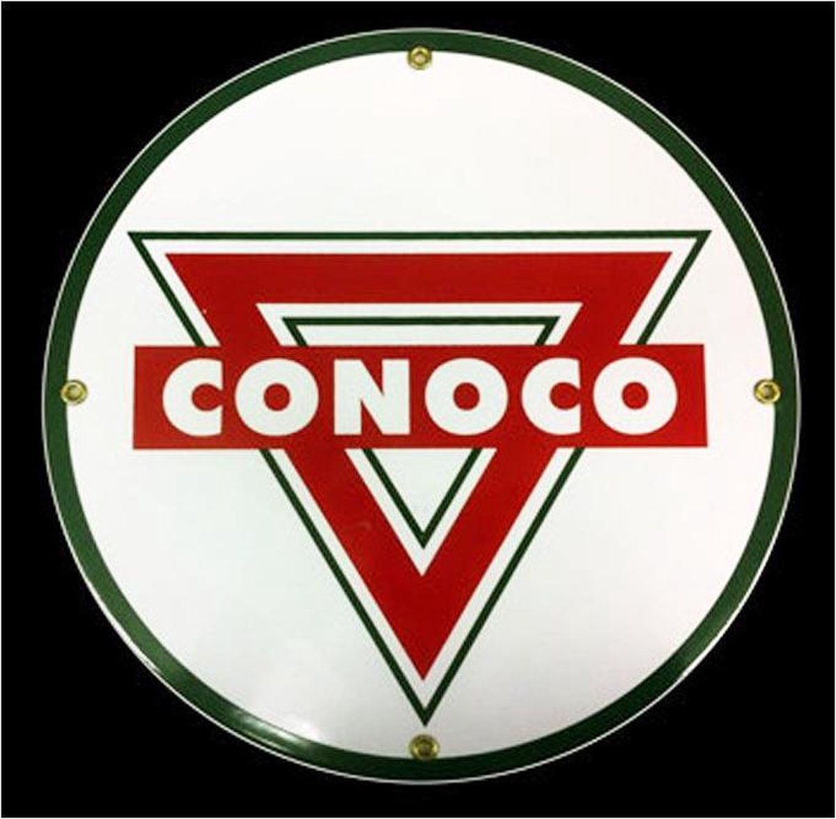 Plaque Emaillée Logo Conoco 30 cm | bol