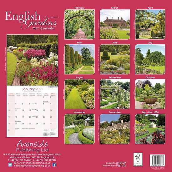English Gardens Kalender 2021 | bol.com