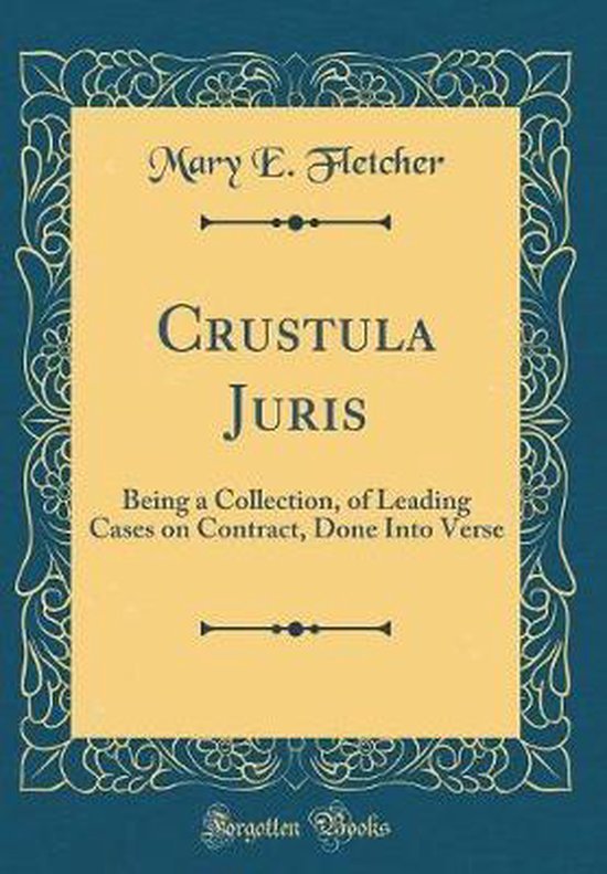 Crustula Juris, Mary E. Fletcher | 9780428190972 | Boeken | bol.com