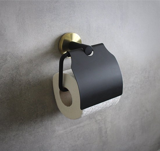 Wc Rolhouder Zwart – Toiletrolhouder Zwart - Toilet Accessoires Zwart ...