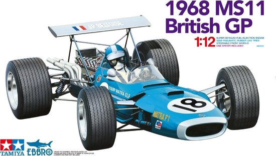 Matra MS11 1968 - Ebbro Tamiya formule 1 modelbouw pakket 1:12 | bol