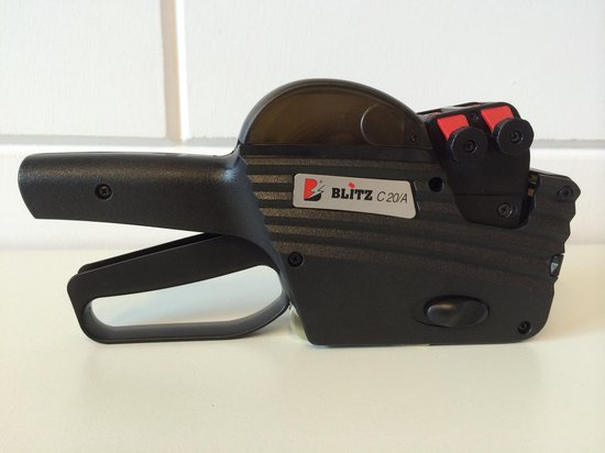 Prijstang Blitz C20/A compleet met 1 doos etiketten afmeting 26x16mm ...