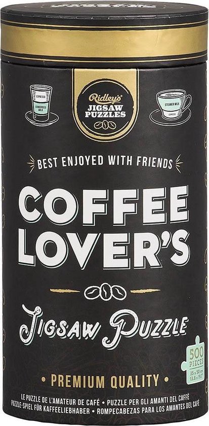 Ridley's Games Legpuzzel Coffee Lover's Karton 500 Stukjes | bol.com