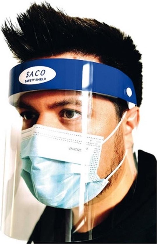 Sacon Face Mask 2 stuks - 2x Gezichtscherm - 2x Gelaatscherm - 2x ...