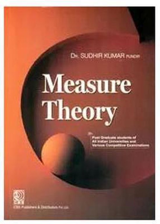Measure Theory | 9789388527675 | Sudhir Kumar Pundir | Boeken | bol