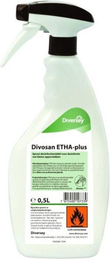 Divosan - ETHA-plus - Desinfectie 77% - Spray 6 x 750 ml | bol