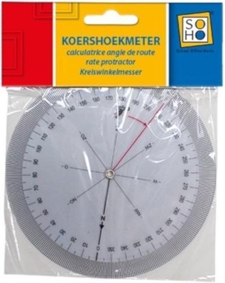 SOHO Koershoekmeter 12,6 Cm - Transparant - Meetinstrument ...