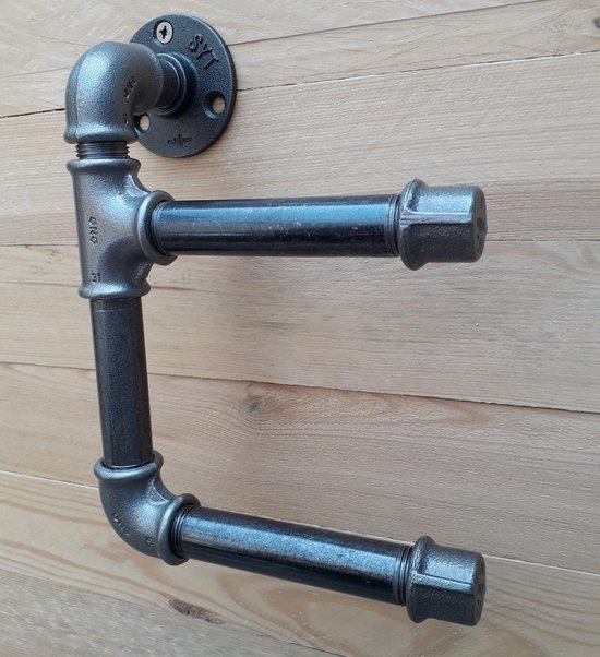 bol.com | Industriële Dubbele Toiletrolhouder – Incl. bijbehorende ...