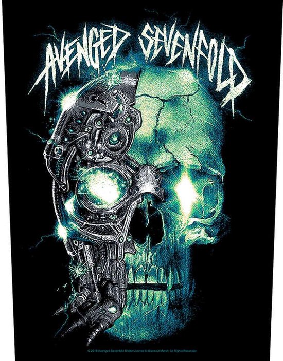 Avenged Sevenfold - Mechanical Skull Rugpatch - Multicolours | bol