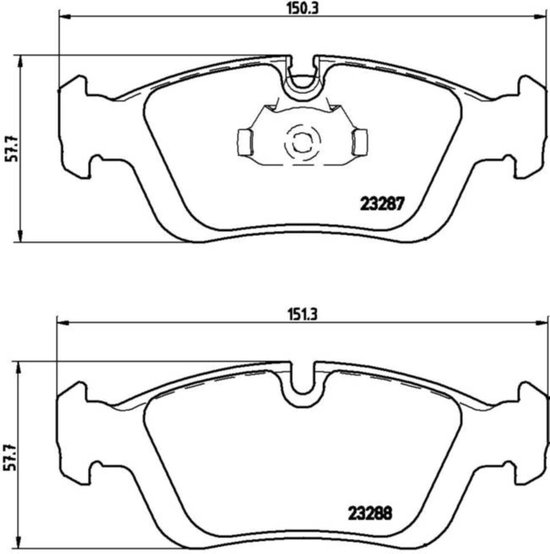 Brembo P06024 Front Disc Brake Pad - Set of 4 | bol