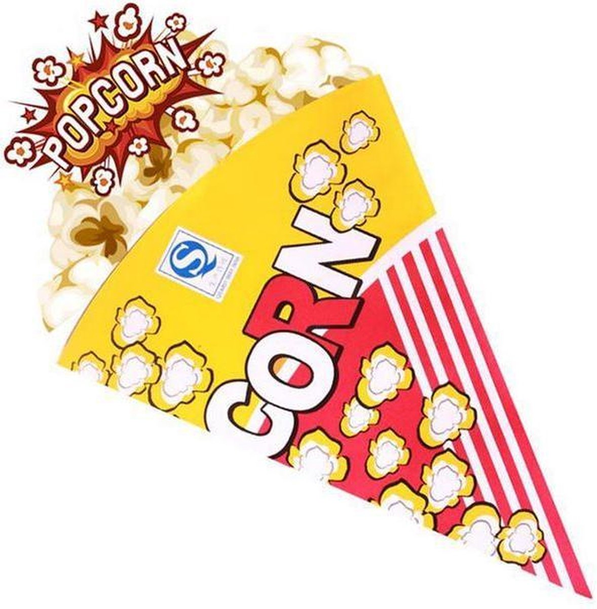 100 stuks popcorn zakjes 20,5 x 16 cm | bol.com