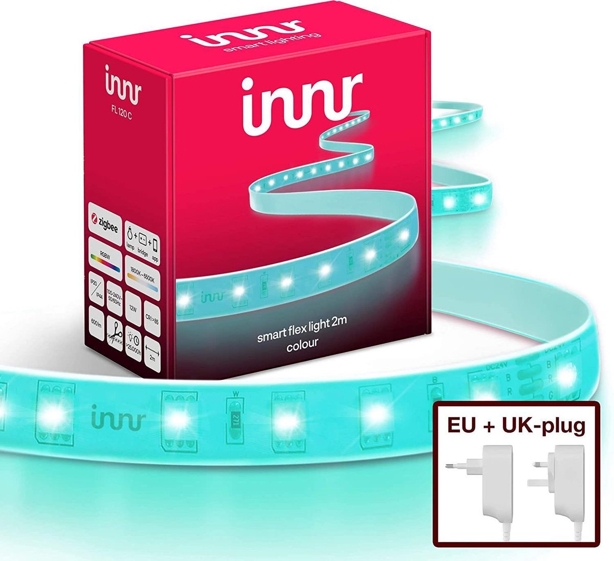 Innr Flex Light Color, Smart LED-Strip, compatibel met Philips Hue ...