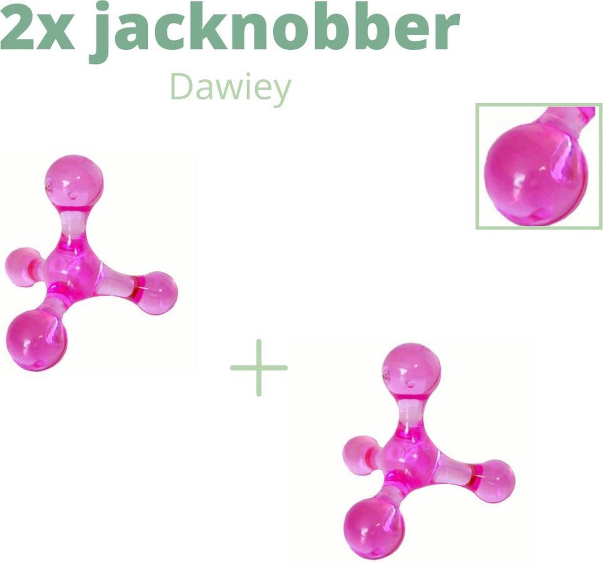 2x jacknobber - Massage - Massage tool - Multifunctioneel - Ontspannen ...
