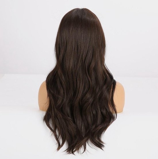 Lange Pruik Golvend Bruin Haar | bol.com