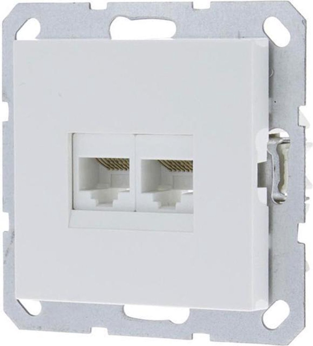 Q-Link S–Line contactdoos – telefoon – data – inbouw – 2 x 8–polig ...