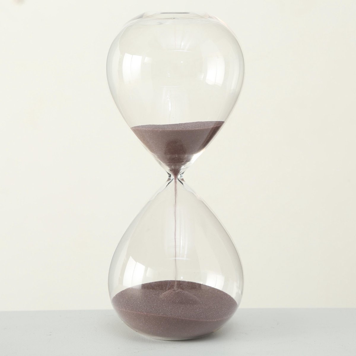 Décoration sablier verre avec sable brun 24 cm - Sablier en Verres ...