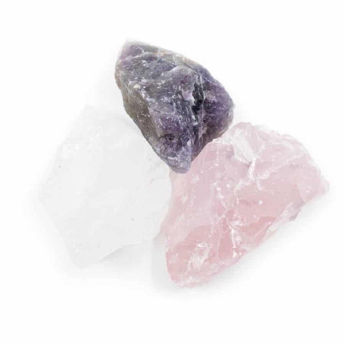 Gouden Driehoek Ruwe Edelstenen Set met Tasje | bol