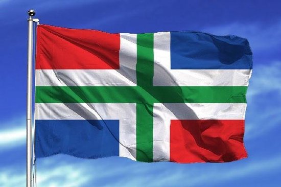 Groningse Vlag - Grote Groningen Provincie Flag - Drente Vlaggenmast ...