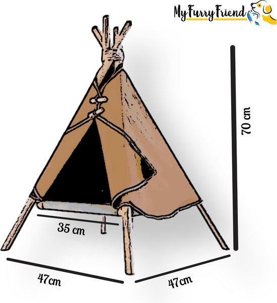 Katten Tipi tent met hangmat – Kattenmand - Hondenmand - Katten en ...