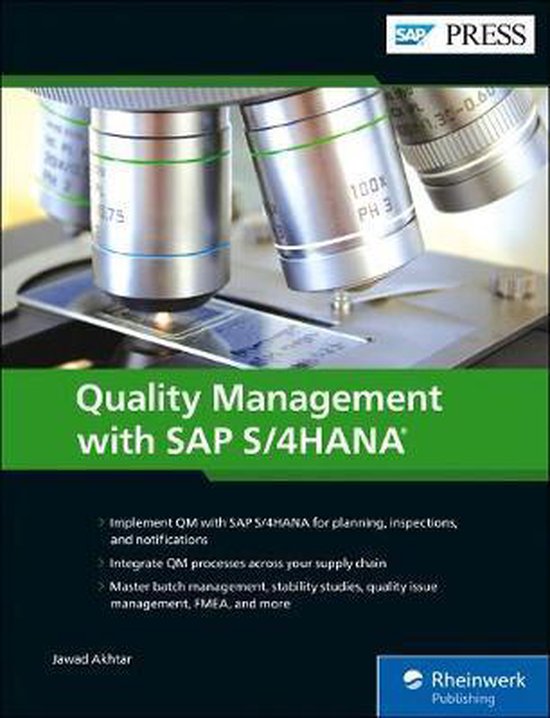 Quality Management with SAP S/4HANA | 9781493218578 | Jawad Akhtar ...