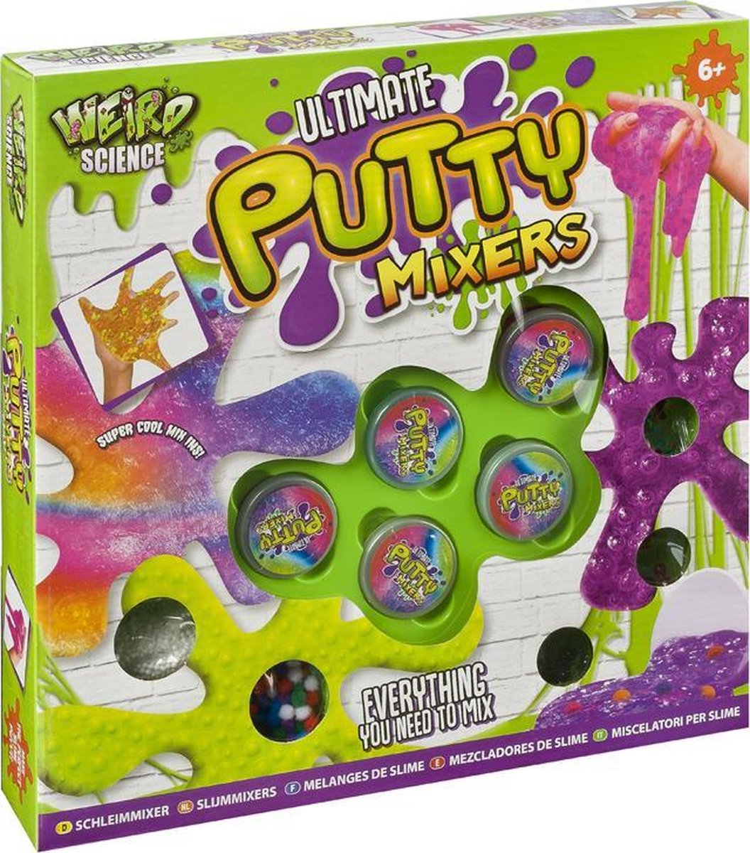 Slimemixers - slime lab | Slijm maken | 5 kleuren slijm | glitter slijm ...