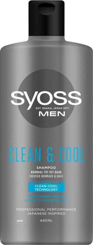 Syoss Men Clean and Cool Shampoo 440 ml | bol.com