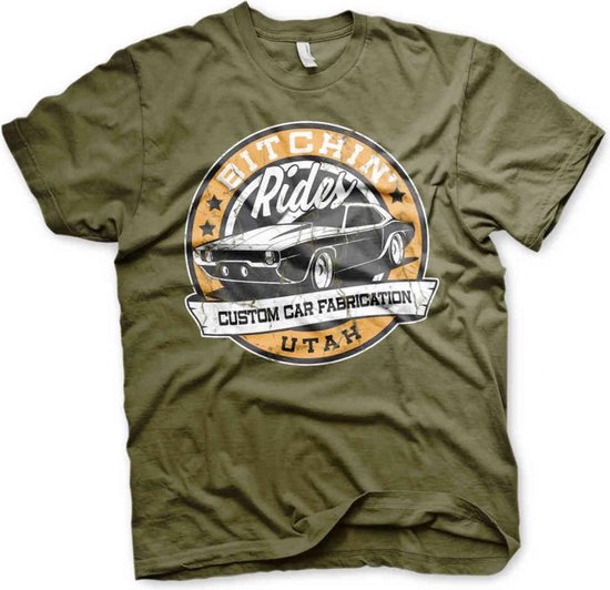 Bitchin' Rides Heren Tshirt -L- Utah Groen | bol