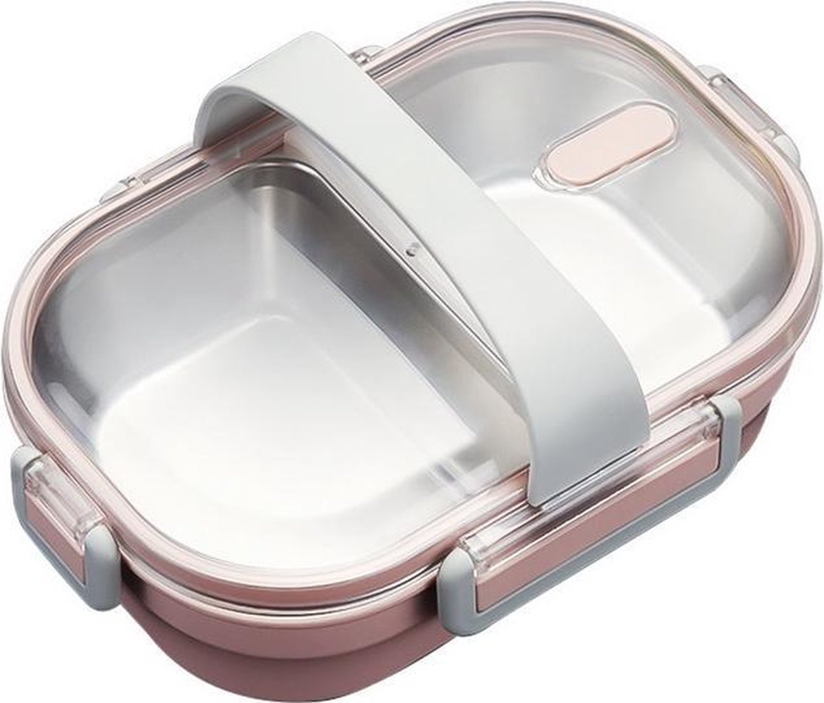 RVS lunchbox Oud Roze 650 ml - Boterhamtrommel voor kinderen en ...