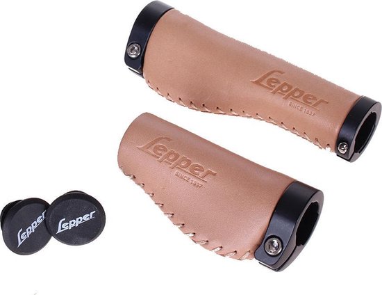 Lepper handvat Ergo 138/95mm leer CF - naturel | bol
