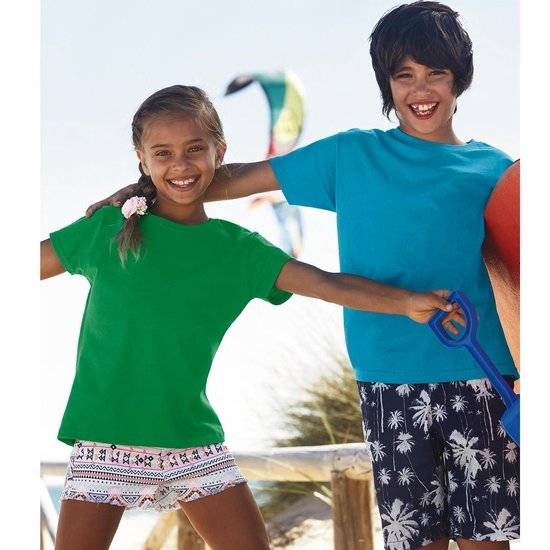 3 Pack - Fruit of The Loom - Shirts - Kids - Ronde Hals - Maat 104 ...