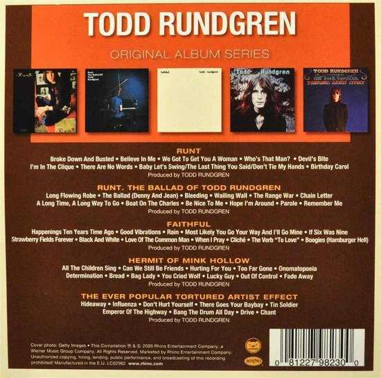 Todd Rundgren - Original Album Series, Todd Rundgren | CD (album ...