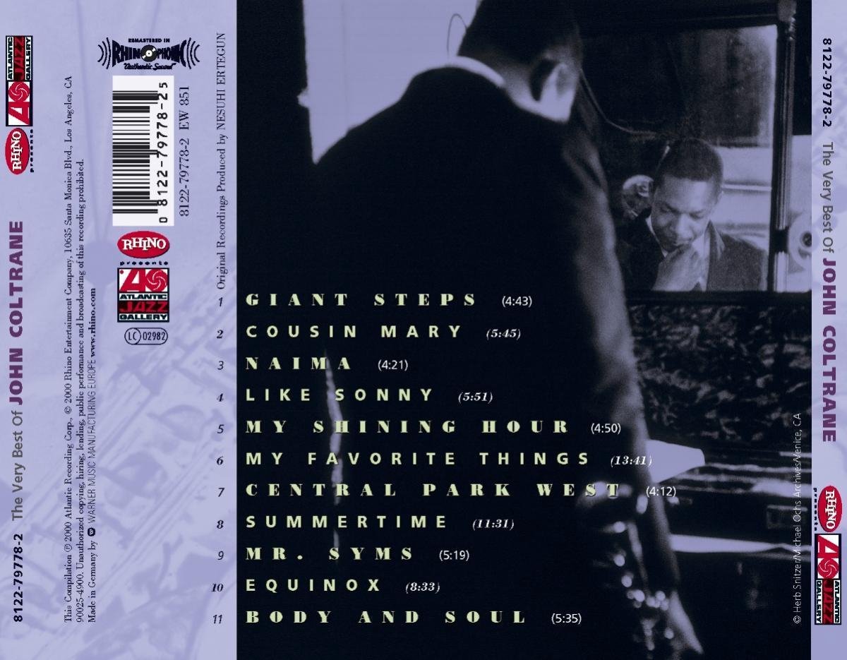 The Very Best Of John Coltrane (Atlantic), John Coltrane | CD (album ...