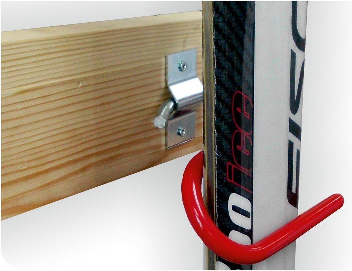 CONNEX 2x ophanghaak voor ski’s of tuingereedschap max. 20 kg | METAAL ...