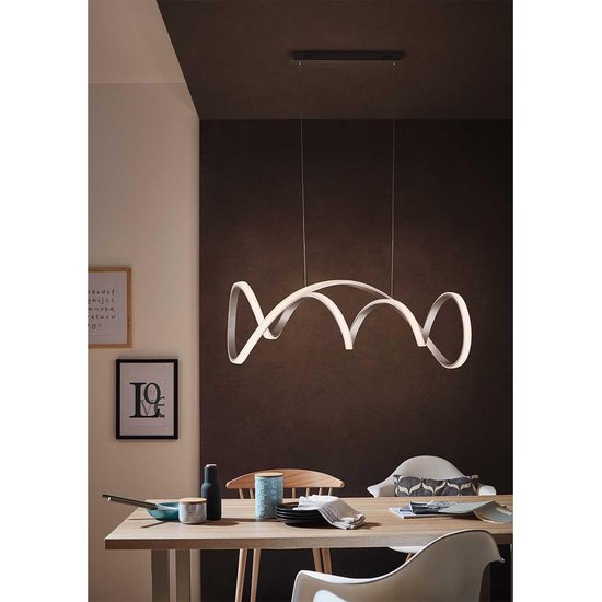 Wofi - Toronto - Hanglamp - Led - Aluminium Brushed -102cm | bol.com