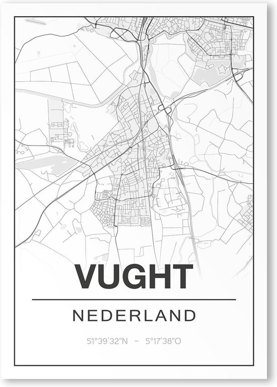 Poster/plattegrond VUGHT - A4 | bol