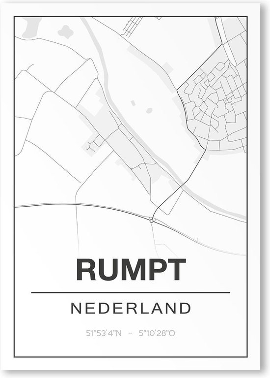 Poster/plattegrond RUMPT - 30x40cm | bol