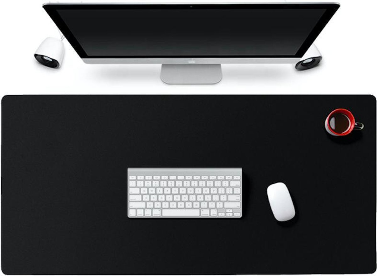 bureau onderlegger - Dubbelzijdig leer bureaumat - Muismat- Deskmat ...