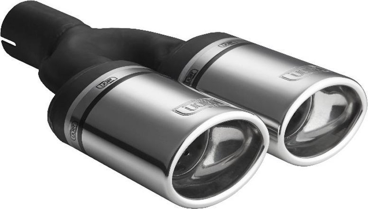 Ulter Sport Uitlaatsierstuk - Dubbel Ovaal 95x65mm - Lengte 160mm ...