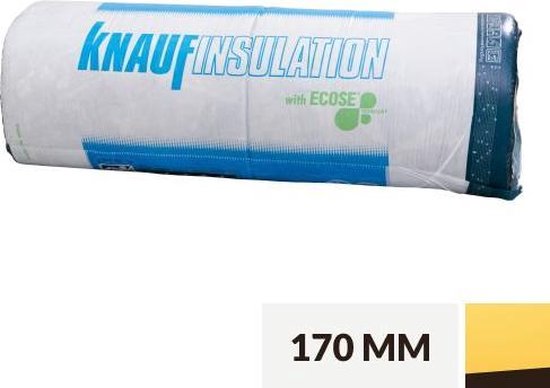 1 rol Glaswol Knauf naturoll 032 | 170mm dik - 580mm breed (Rd 5,30 m²,K/W) | bol