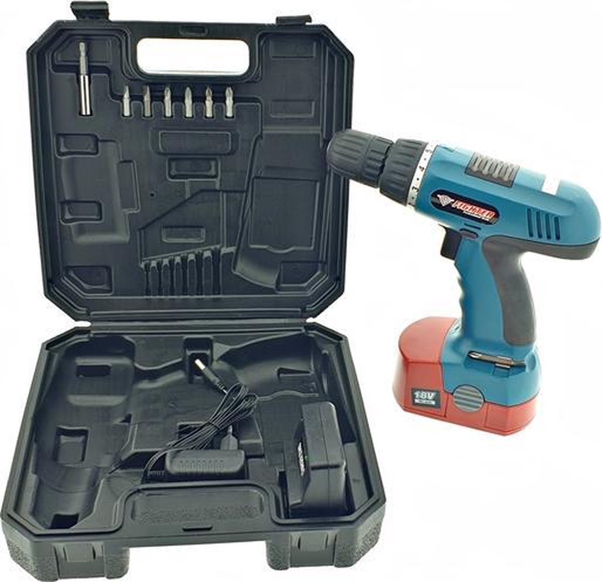 Fighter 18V Ni-mh Accu Schroef-/Boormachine set | bol.com