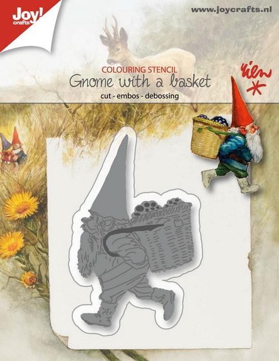 Joy!Crafts Stencil - Stans-embos-debosmal Poortvliet Kabouter m | bol.com