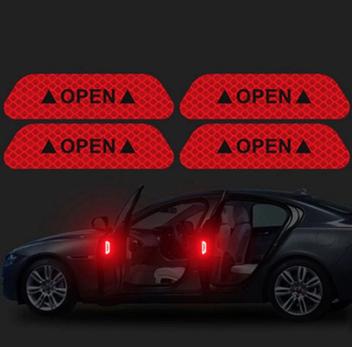 Auto Deuren Reflectoren - Auto stickers - Verkeer - Veiligheid - Auto ...