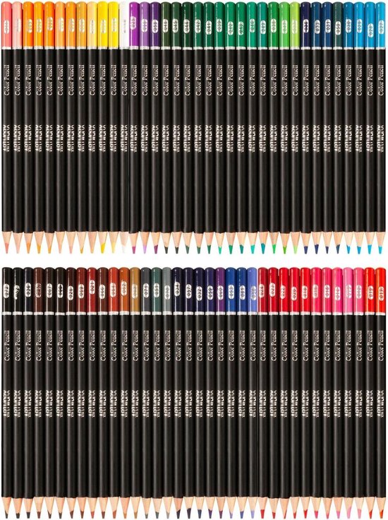 Artworkx - potloden set - gekleurde potloden - 72 stuks | bol.com