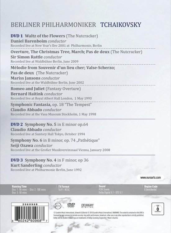 Tchaikovsky Edition - Berliner Philharmoniker, Berlin Philharmonic Orchestra | Muziek | bol.com
