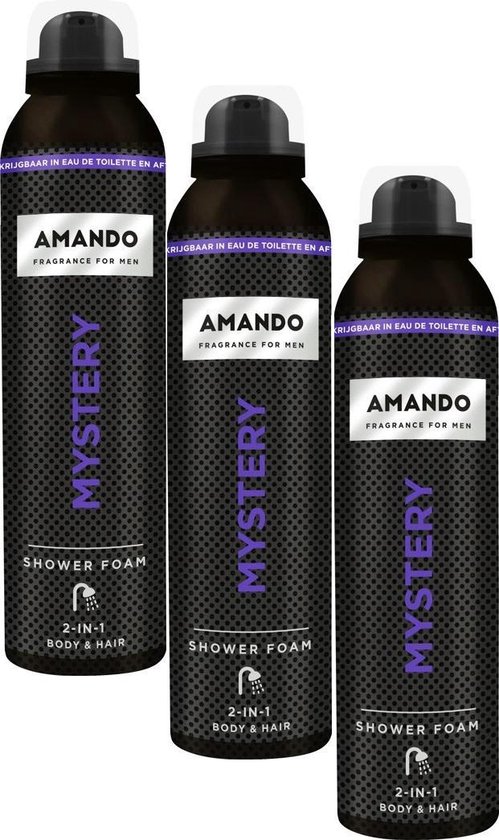 Amando Mystery Shower Foam - Doucheschuim - 3 x 200 ml ...