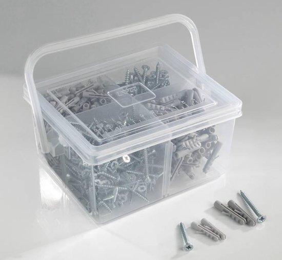 Multifunctionele schroef en pluggen set, 560-delig | bol