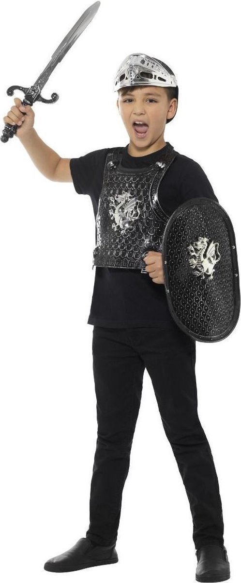 Zwarte ridder kinderen verkleedset | bol.com